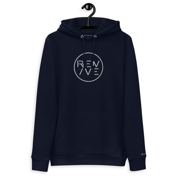 REV/VE ~ Women's Embroidered Essential French Navy Eco Hoodie ...